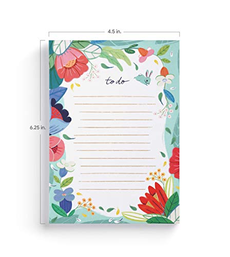 Ceibo Press To Do List Notepads (Set of 3) by Ana Sanfelippo | Cute Floral Stationary Memo Note Pads for Shopping List, Grocery List, Daily Planner, Weekly Planner use
