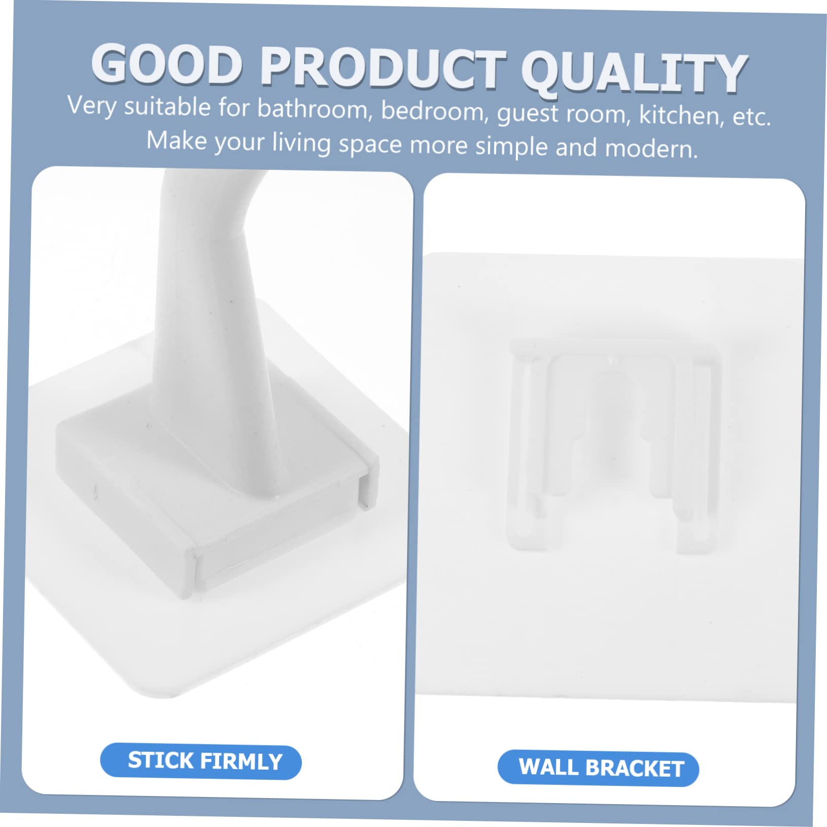 2pcs Nail Towel Rack Towel Hanging Rack Kitchen Towel Shelf Adhesive Towel Rack Plastic Towel Shelf Nail- Towel Holder Household Towel Rack Bathroom Supplies