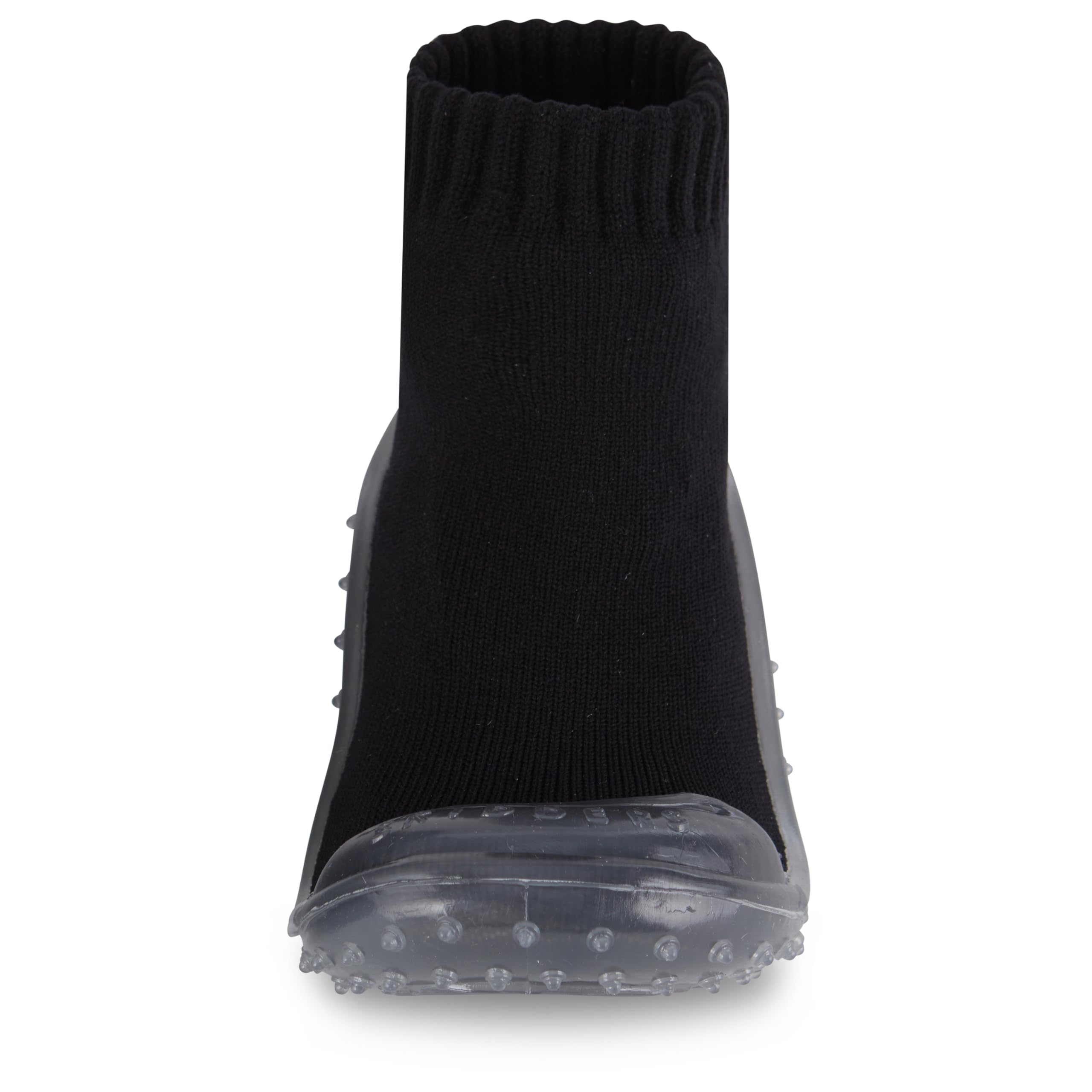 Baby Boys Slippers - Baby First Walking Non Skid Slipper Socks - Premium & Comfortable Toddler House Slippers, Kids Essentials - Black - 12 Months Infant