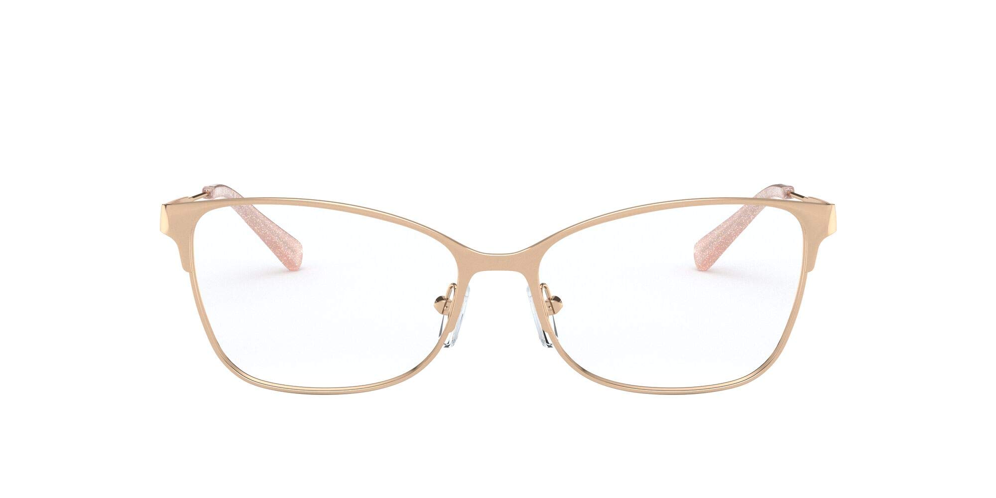 A|X ARMANI EXCHANGE Women's AX1040 Cat Eye Prescription Eyewear Frames, Shiny Rose Gold/Demo Lens, 54 mm