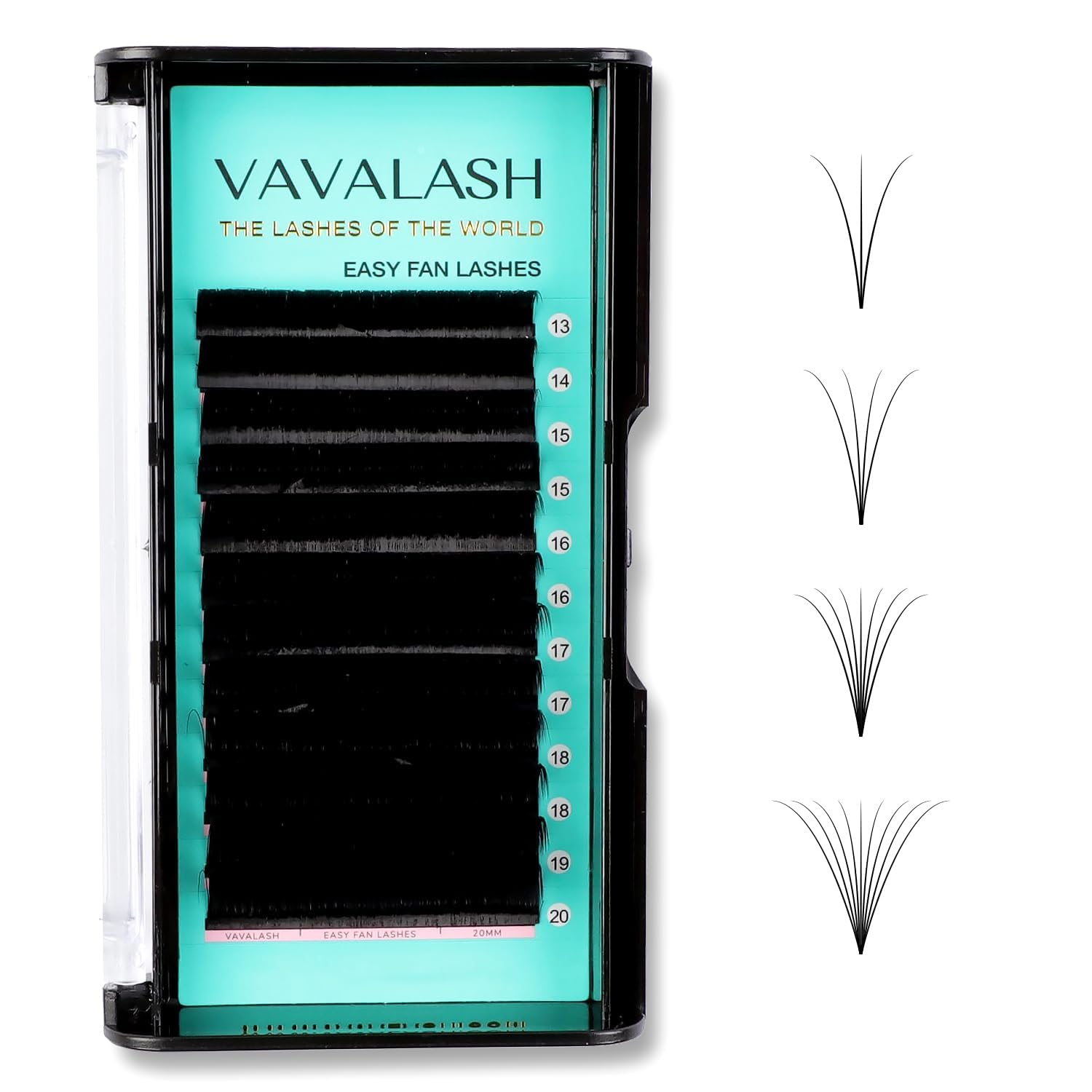 Eyelash Extension Supplies D Curl 0.05 Rapid Volume Lash Extensions Easy Fan 3D 4D 5D 6D 7D 10D Automatic Blooming Flower Lashes Self Fanning Lashes Russian Volume Individual Lashes (D-0.05,13-20mm)