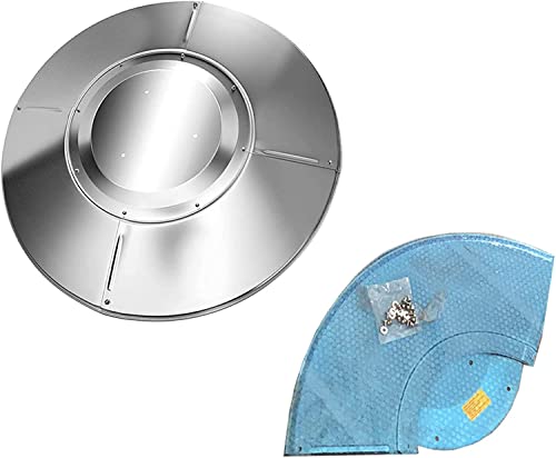 2 Units Patio Heater Heat Reflector Shield, Replacement Dome Part for Outdoor Heaters Outdoor Propane Heater Replacement Aluminium Top