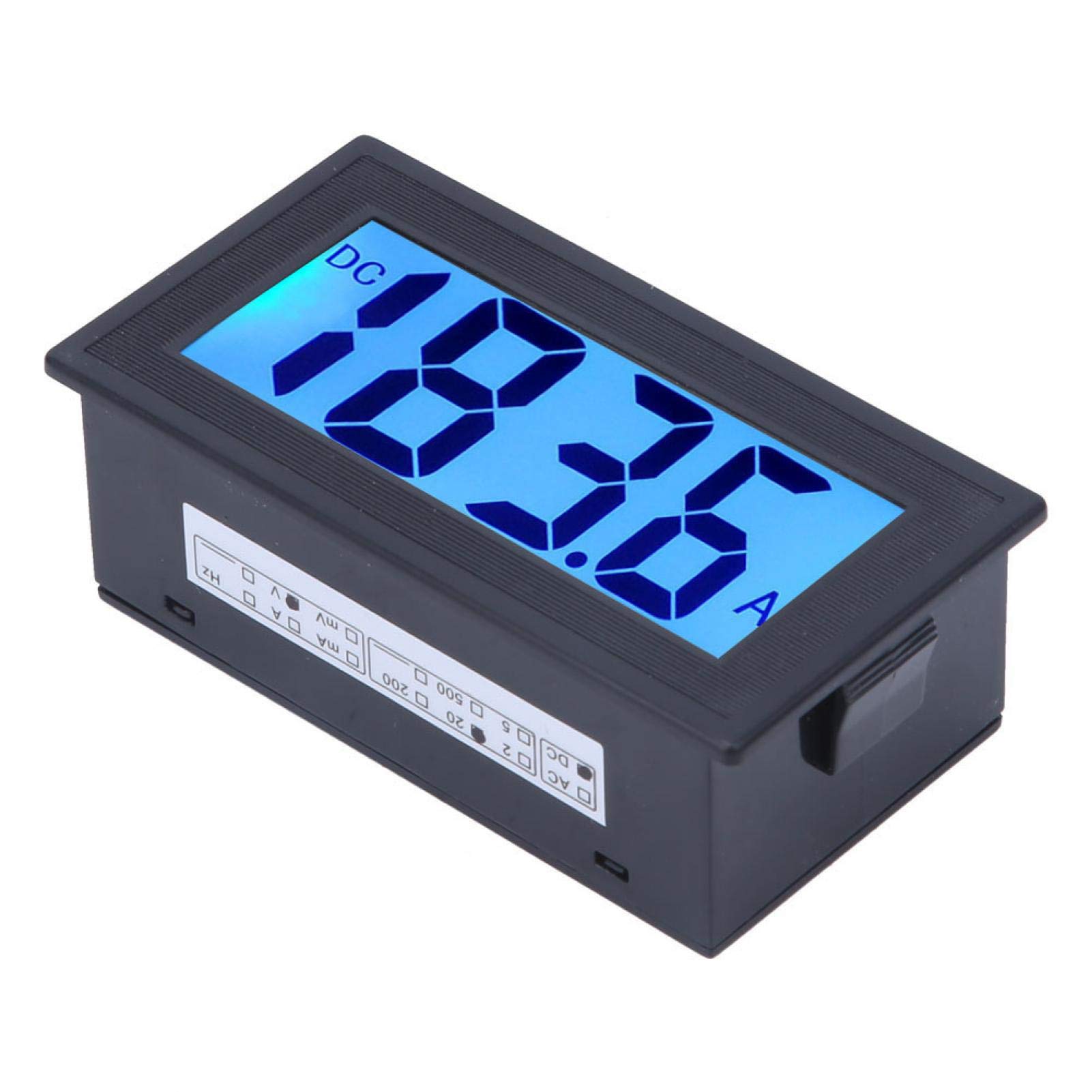 Mxzzand DC AC100-240V Professional Voltage Meter Digital Voltmeter LCD Display for Office for Home(DC 0-200V)