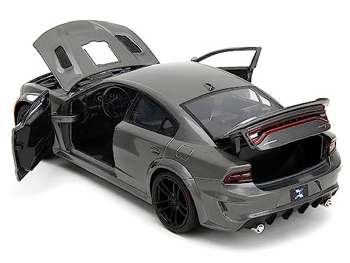 2021 Charger SRT Hellcat Gray Metallic Fast X (2023) Movie 1/24 Diecast Model Car by Jada 34472