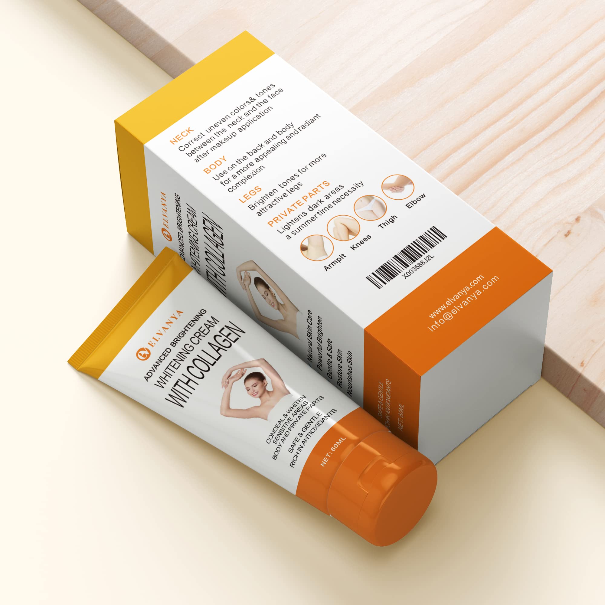 Dark Spot Cream, Brightening Cream, Underarm Cream for Armpit, Skin, Body, Elbows, Knees, Neck, Private Areas