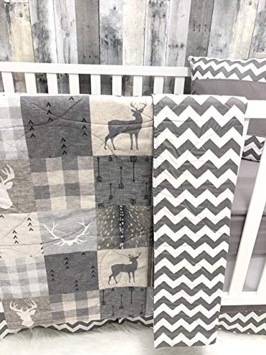 Baby Chevron, Baby Bedding, Hunting, Antlers, Woodlands, Buck, Crib Bedding, Nursery Room, Babylooms