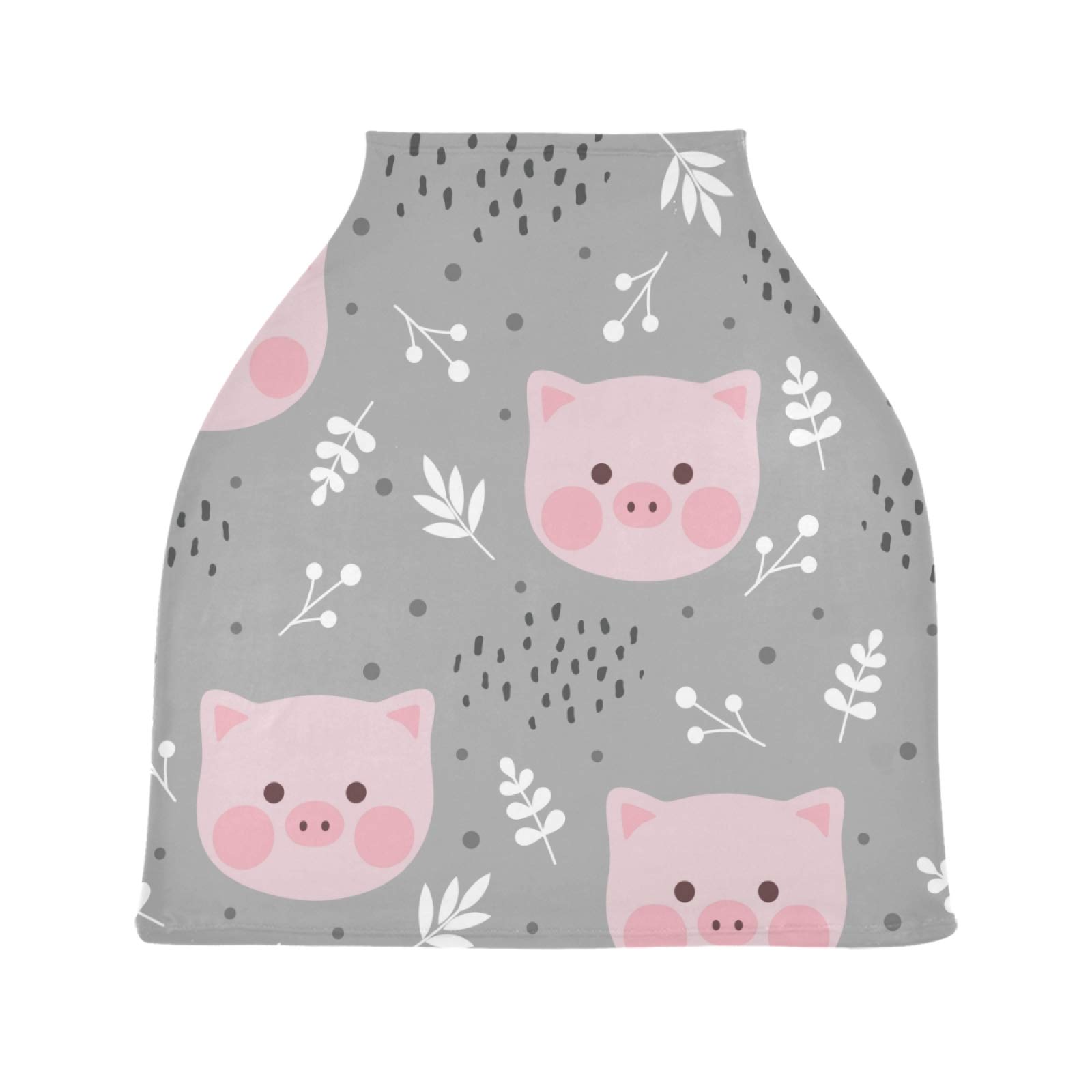 Nursing Cover Breastfeeding Scarf Cute Pig Leaves- Baby Car Seat Covers, Stroller Cover, Carseat Canopy (0mb7a)