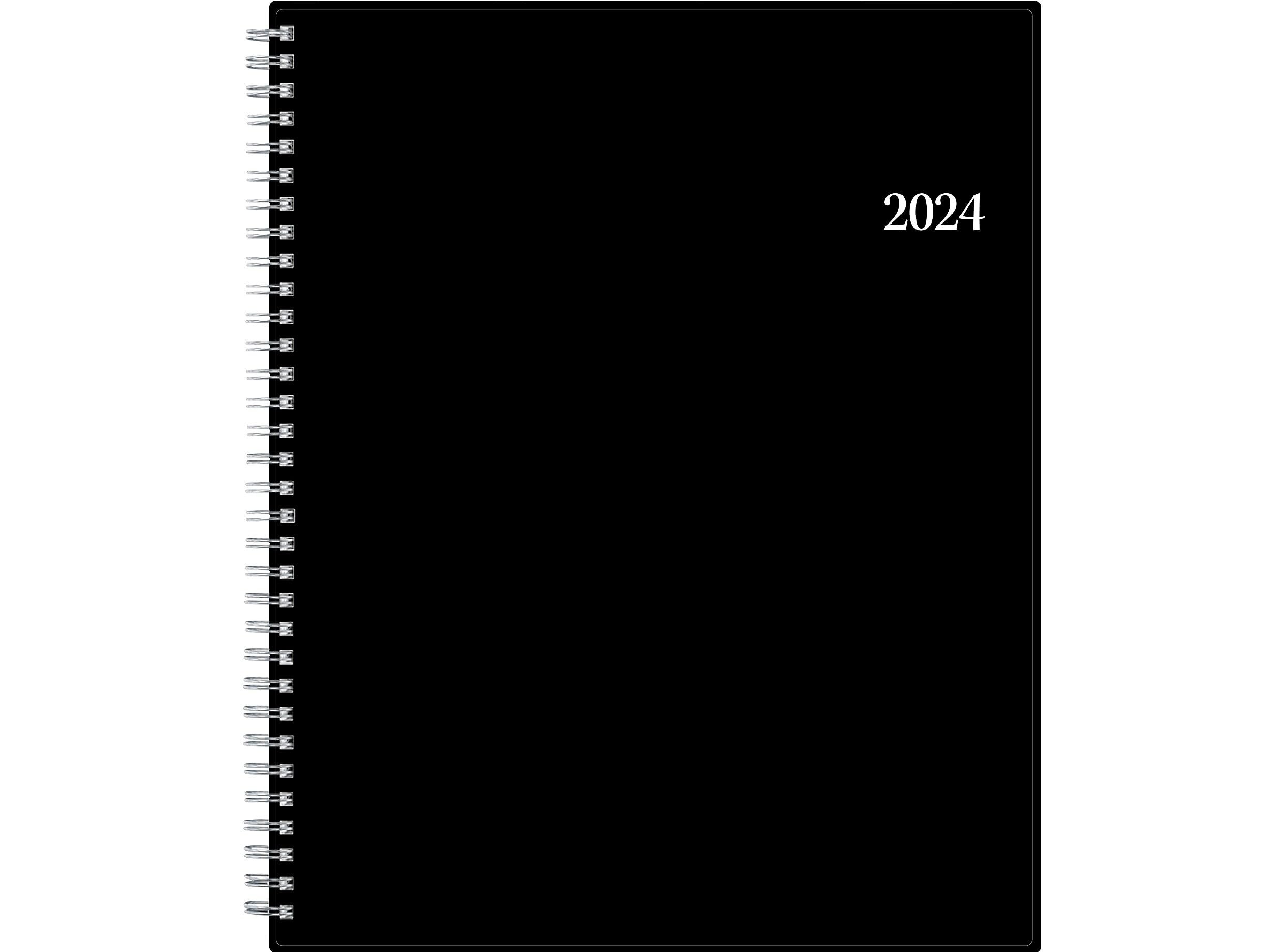 2024 Blue Sky Enterprise 8.5-inch x 11-inch Weekly & Monthly Planner, Black (111288-24)