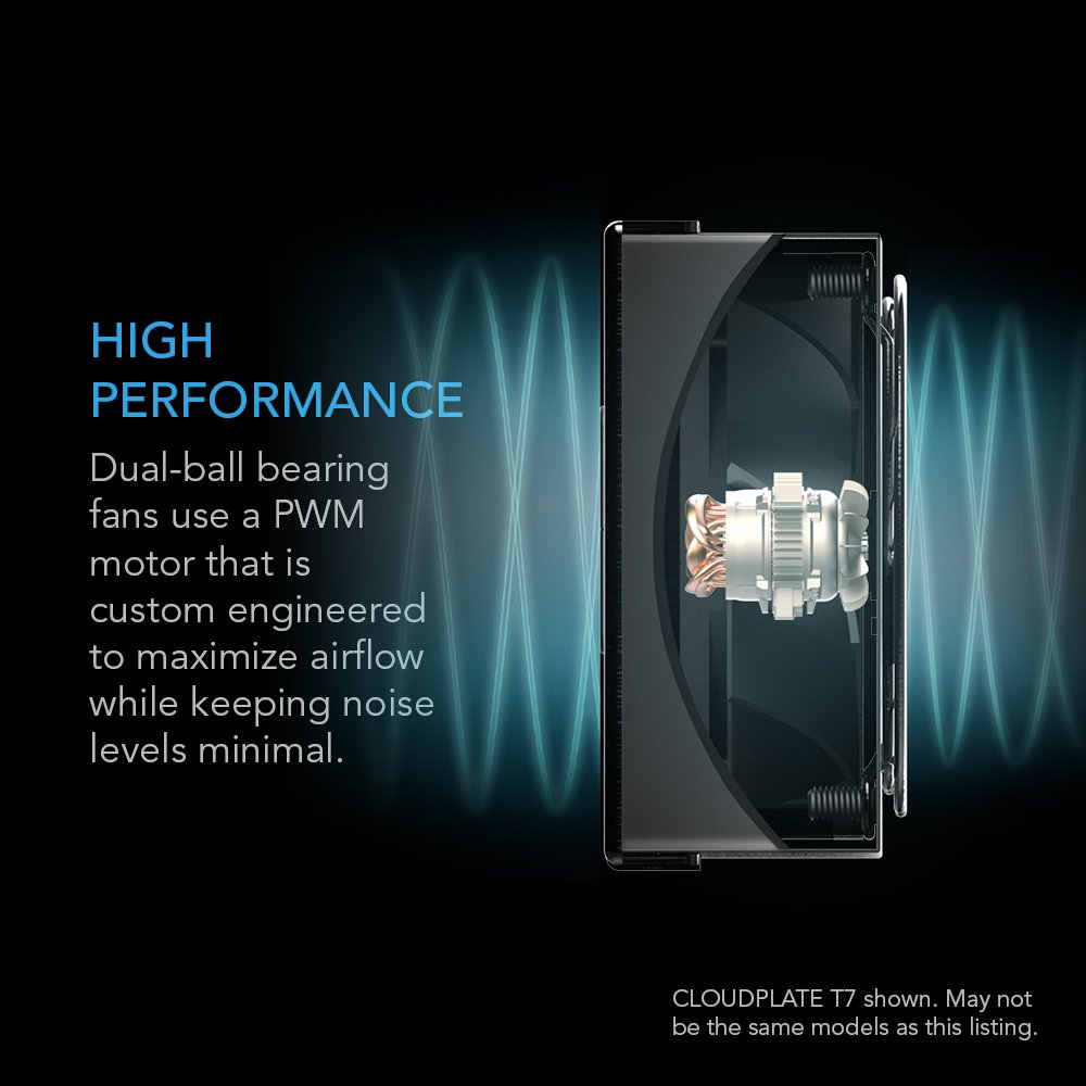 AC Infinity CLOUDPLATE T9-N, Rack Mount Fan Panel 3U, Intake Airflow, for Cooling AV, Home Theater, Network 19” Racks