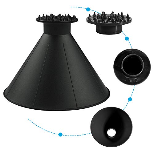 Magical Ice Scrapers for Car Windshield - 4 Pack Round Ice Scraper with Funnel, Professional Snow Removal Shovel Tool
