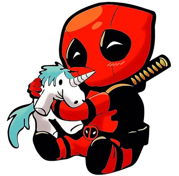 Baby Deadpool and The Cow, Sticker Baby on Board - Character Height : 3,95 inch