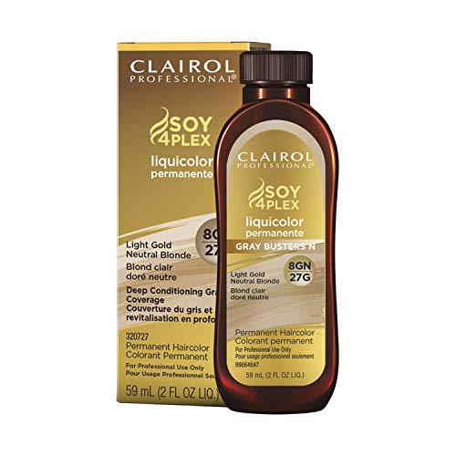 Clairol Professional Permanent Liquicolor, 8gn Light Gold Neutral Blonde, 2 oz. - Packaging May Vary