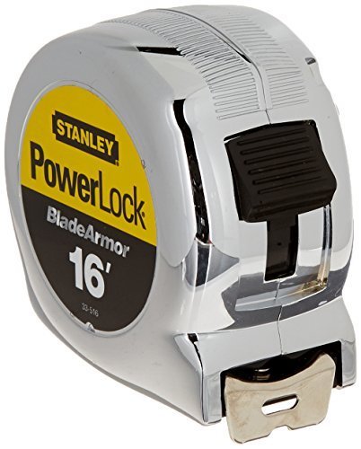 2 X Stanley 33-516 16 x 1-Inch Powerlock Tape Rule Reinforced with Blade Armor Coating