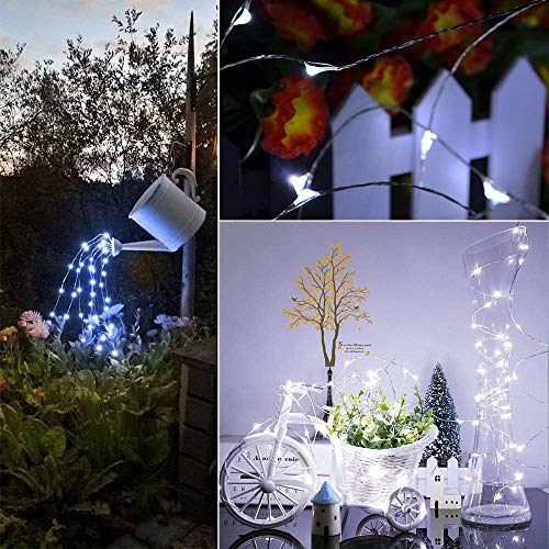 2 Pack Easter Day Outdoor Solar Lights, cshare 39.4FtSolar Pathway Lights, Waterproof 120 LED Solar Christmas Lights for Wedding Patio Yard Home Garden Party Pathway Decorations(Cool White)