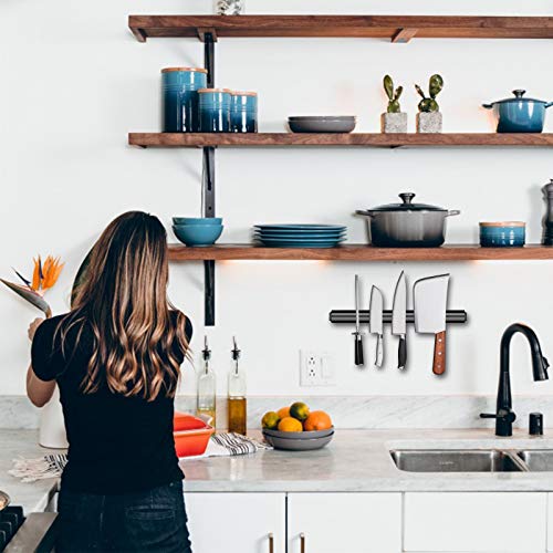 Magnetic Knife Storage Strip, Knife Holder, Knife Rack, Knife Strip, Kitchen Utensil Holder, Tool Holder, Multipurpose Magnetic Knife Rack（15 Inch ）