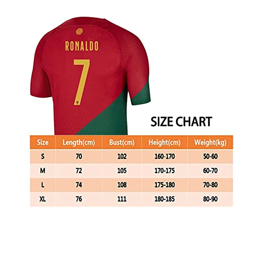 2022/23 Mens Portugal Home Jersey 7# Ronaldo Soccer Jersey for Adult Size M