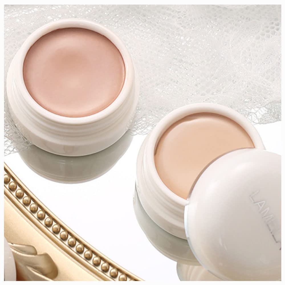 2 Pcs Professional Cream Cream Concealer Makeup Palette.Natural Medium Beige Mixing Color Correcting Concealer Palette.Waterproof Cream Cover Up…