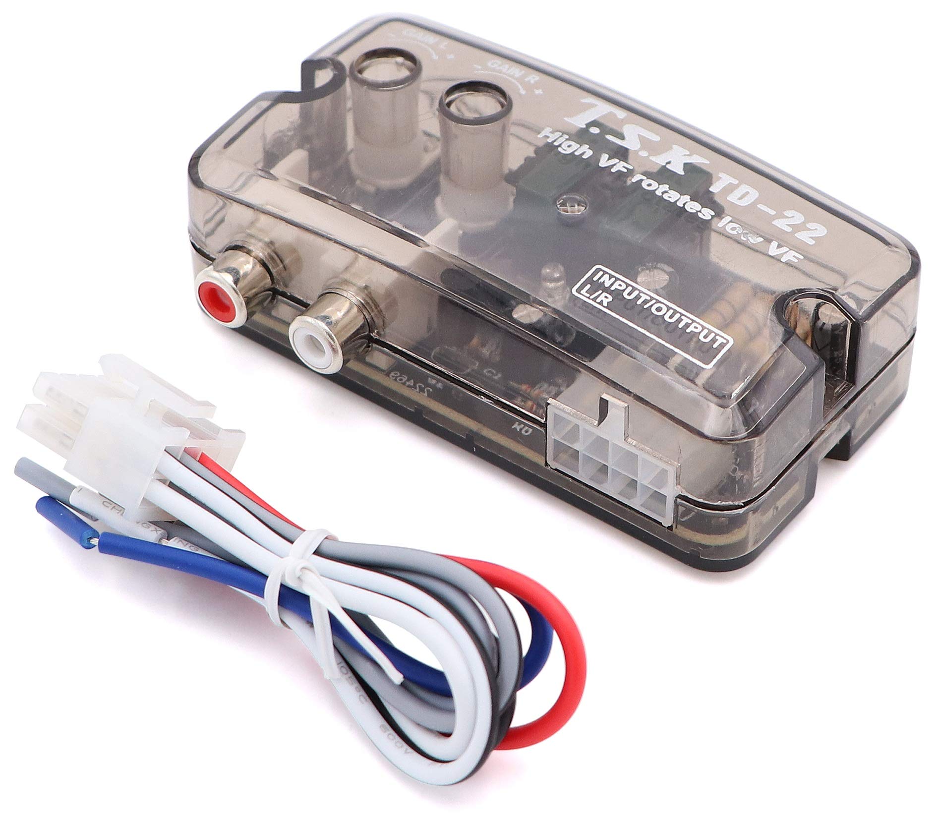 Car Stereo Audio Speak Delay Signal Hi-Low Converter for Auto Amp Subwoofer Amplifier CD Player High to Low Adapter Line Output Converter
