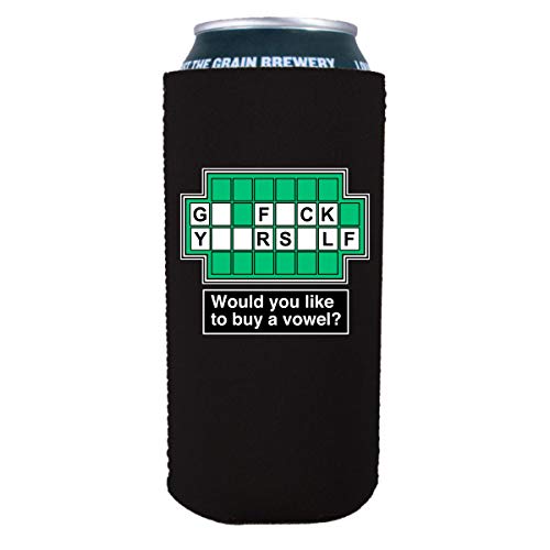 Go F Yourself 16 oz. Can Coolie (Black, 2 Pack)