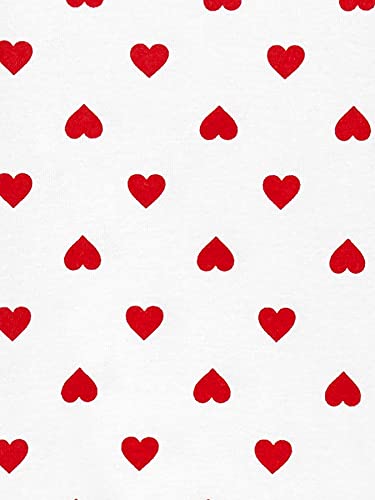 Simple Joys by Carter's Baby 3-Piece Snug-fit Cotton Holiday Pajama Set, Red Stripe/White Hearts, 18 Months