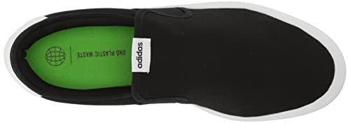 adidas Unisex Vulcraid3r Slip on Running Shoe, Core Black/Core Black/White, 10 US Men