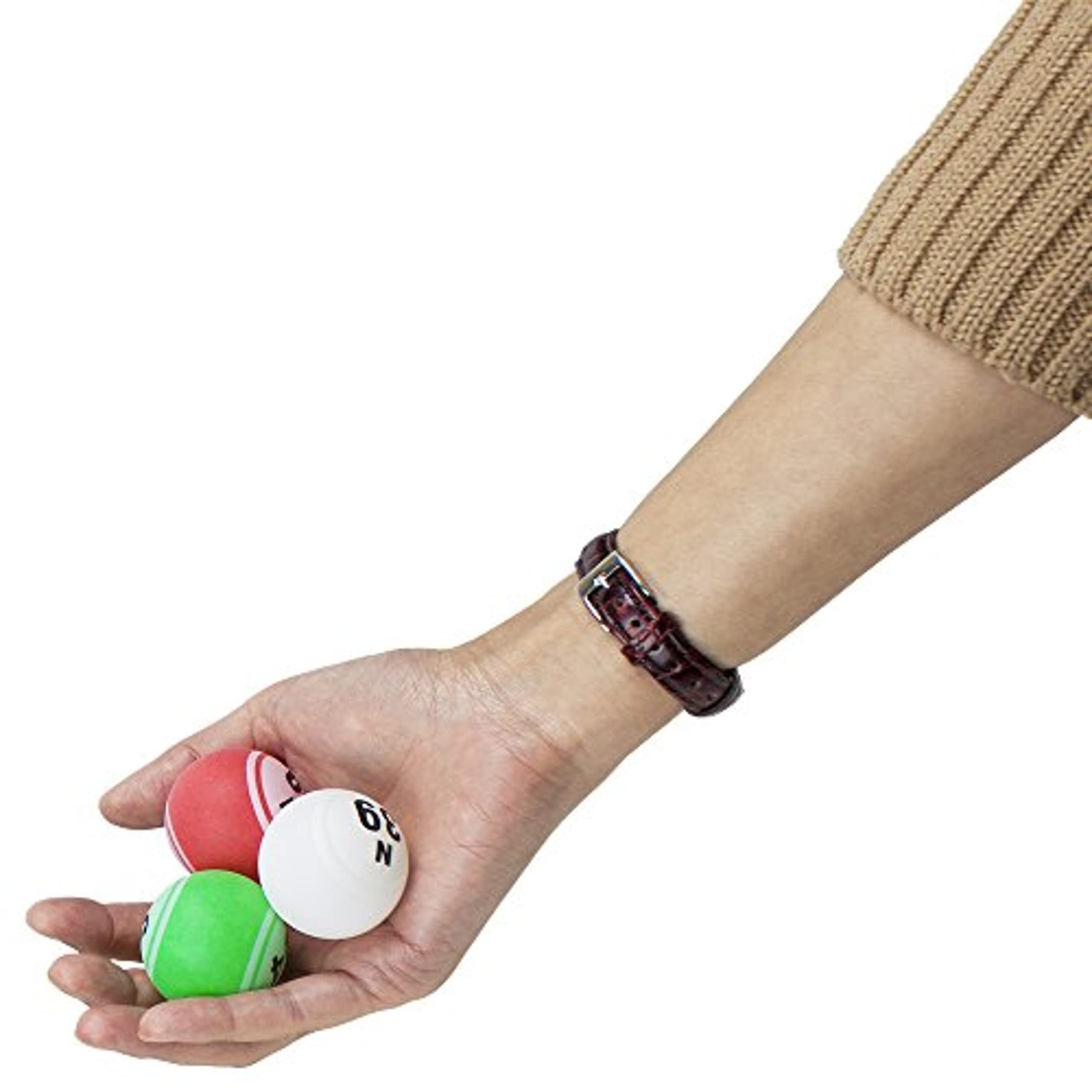 75 Natural Wood 7/8 Inch Bingo Balls -Wood Balls for Bingo Cages and Raffles - Compatible with Cages from Most Major Brands