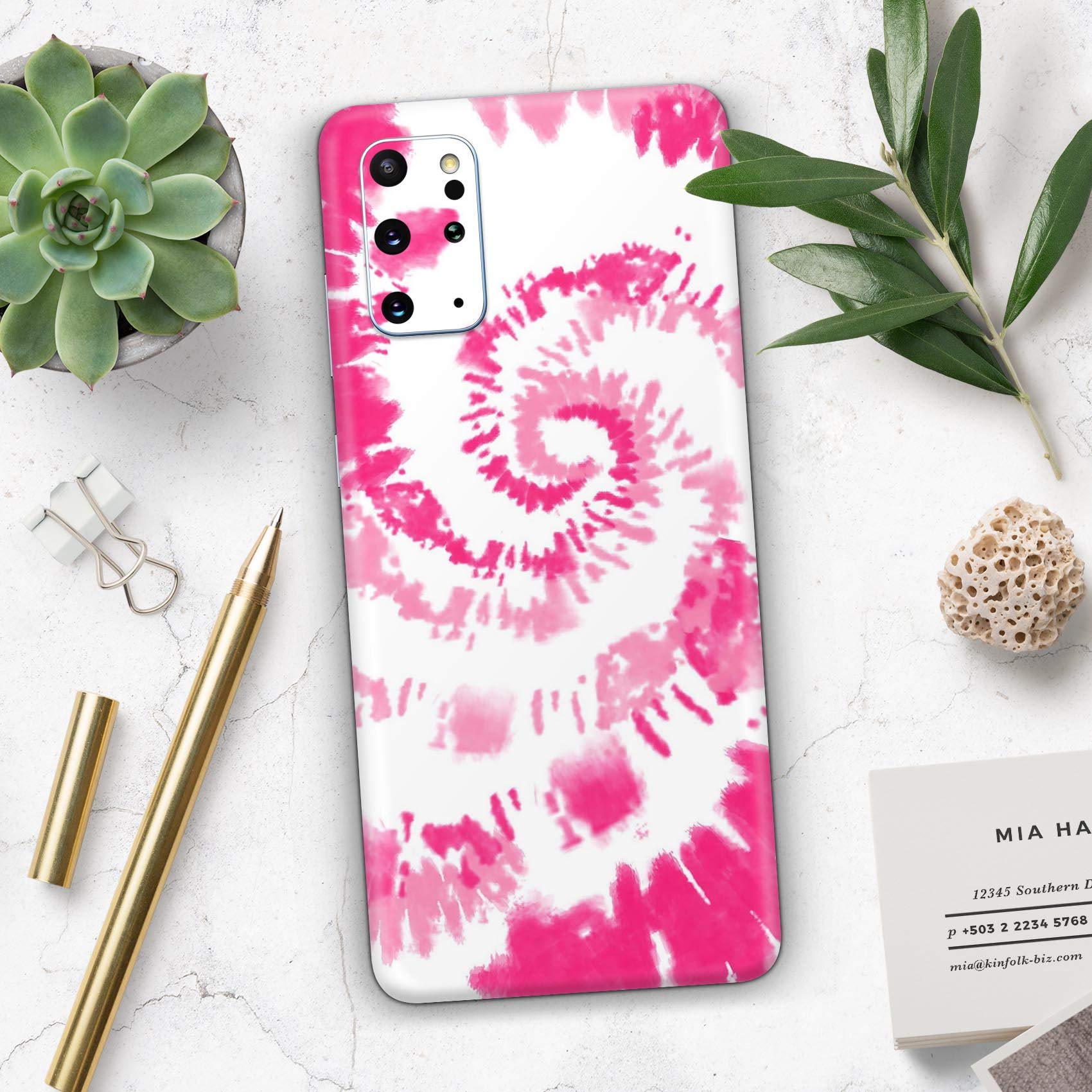 DesignSkinz Spiral Tie Dye V6 Protective Vinyl Decal Wrap Skin Cover Compatible with The Samsung Galaxy S20 (Screen Trim & Back Glass Skin)