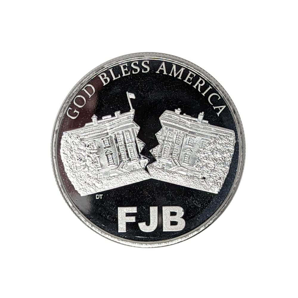 2022 No Mint Mark Let's Go Brandon Fine Silver Coin FJB Bullion Coin Dollar Seller Uncirculated
