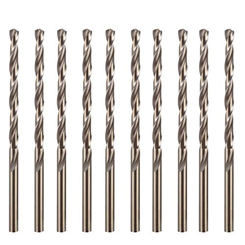 2mm Cobalt Drill Bit M35 HSS Metal Drill Bit Set for Hard Metal Stainless Steel Cast Iron(10 Pcs 2mm)