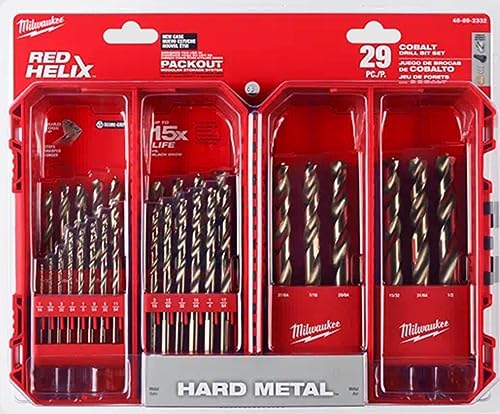 29 Pc. Cobalt Red Helix Drill Bit Kit