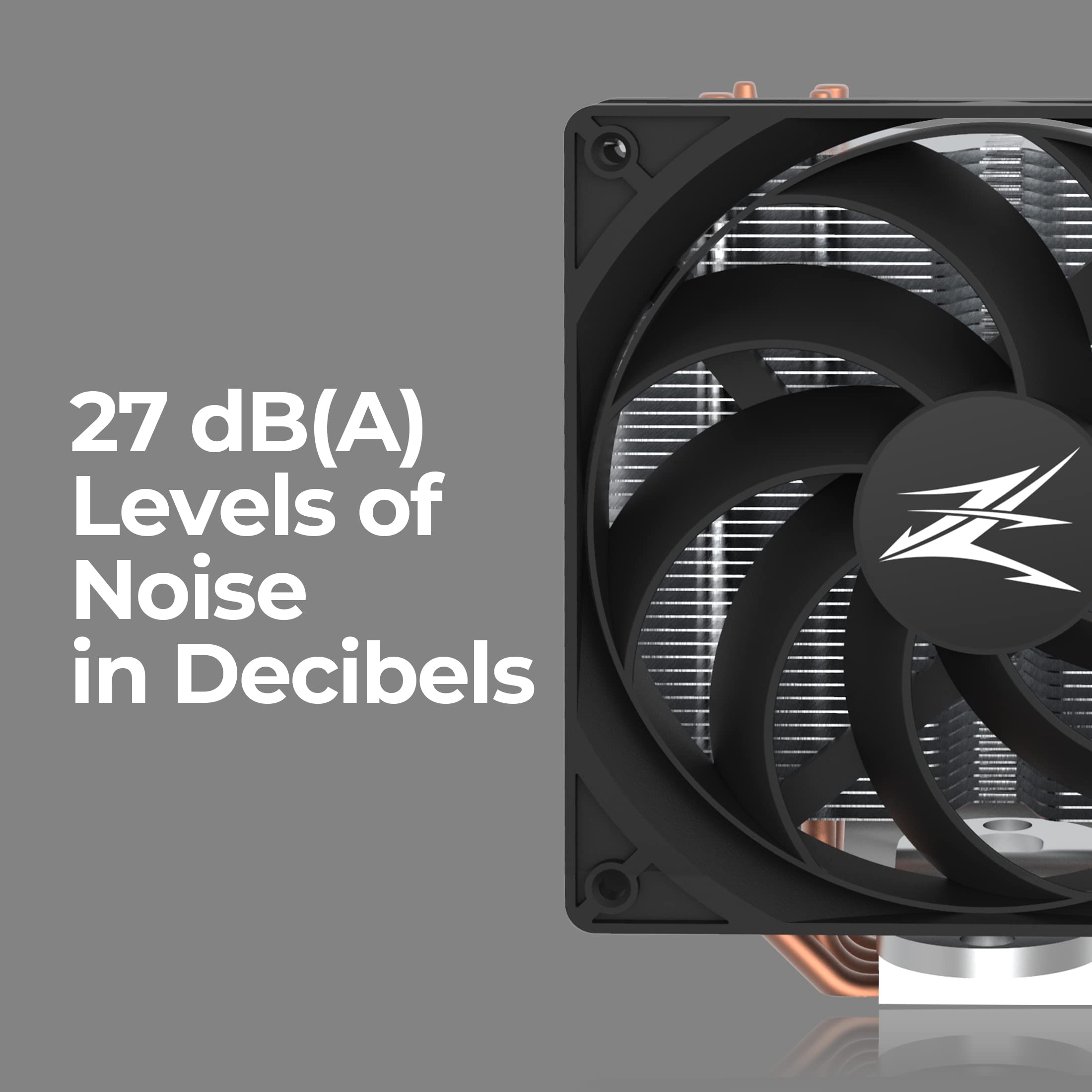 Zalman CNPS10X Performa Extreme Performance CPU Cooler, Powerful 135mm Annular Fan 1500RPM, 75 CFM, 180W TDP, 4 Heat Pipes, STC 8 Thermal Paste Included - Standard