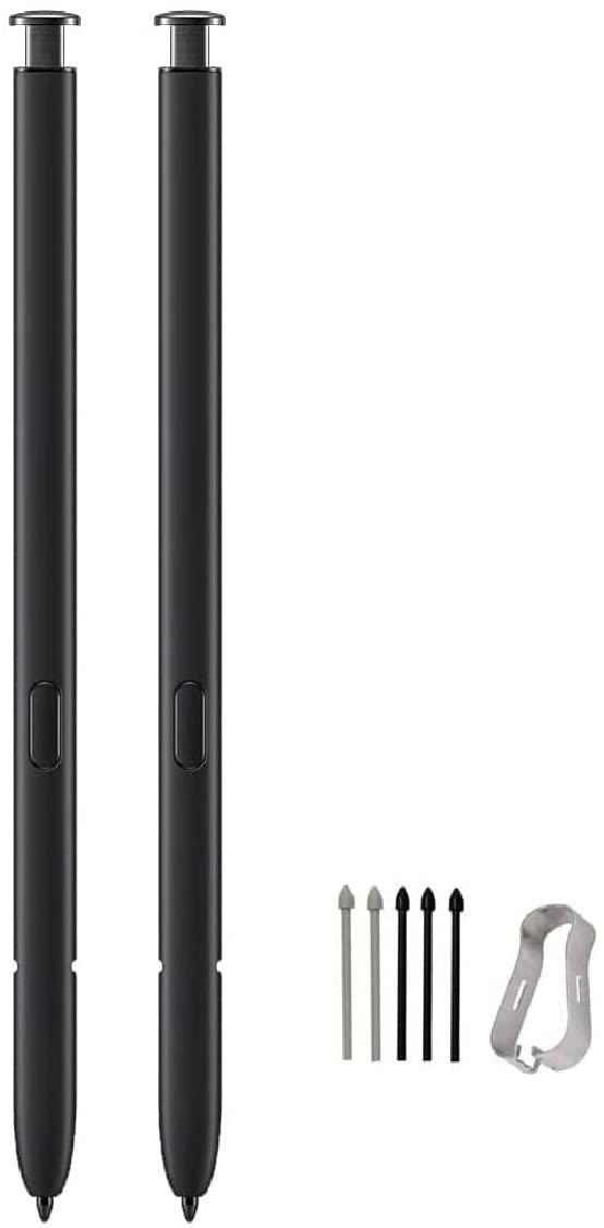 2PCS for S23 Ultra Pen Replacement for Samsung Galaxy S23 Ultra S Pen(Without Bluetooth) Stylus Pen Touch Pen with S23 Pen Tips/Nibs (Black)