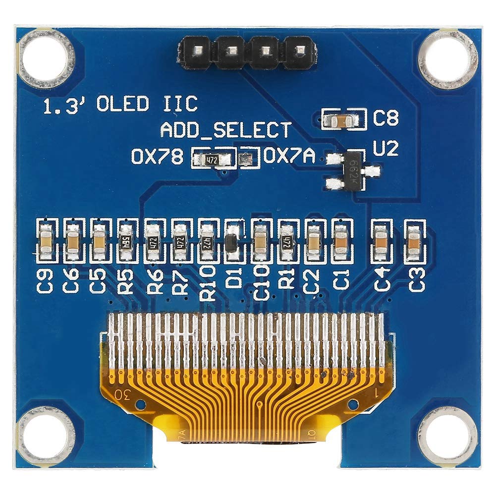 Omabeta 1pc 1.3 inch OLED Display Module 128X64 OLED LCD Display Screen with SSD1306 Driver for Raspberry Pi and Microcontroller