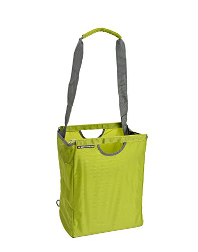ADK Packbasket (Green) Multifunctional Durable Structured Tote / Reusable Shopping Bag That Folds Flat / Holds 30 lbs.
