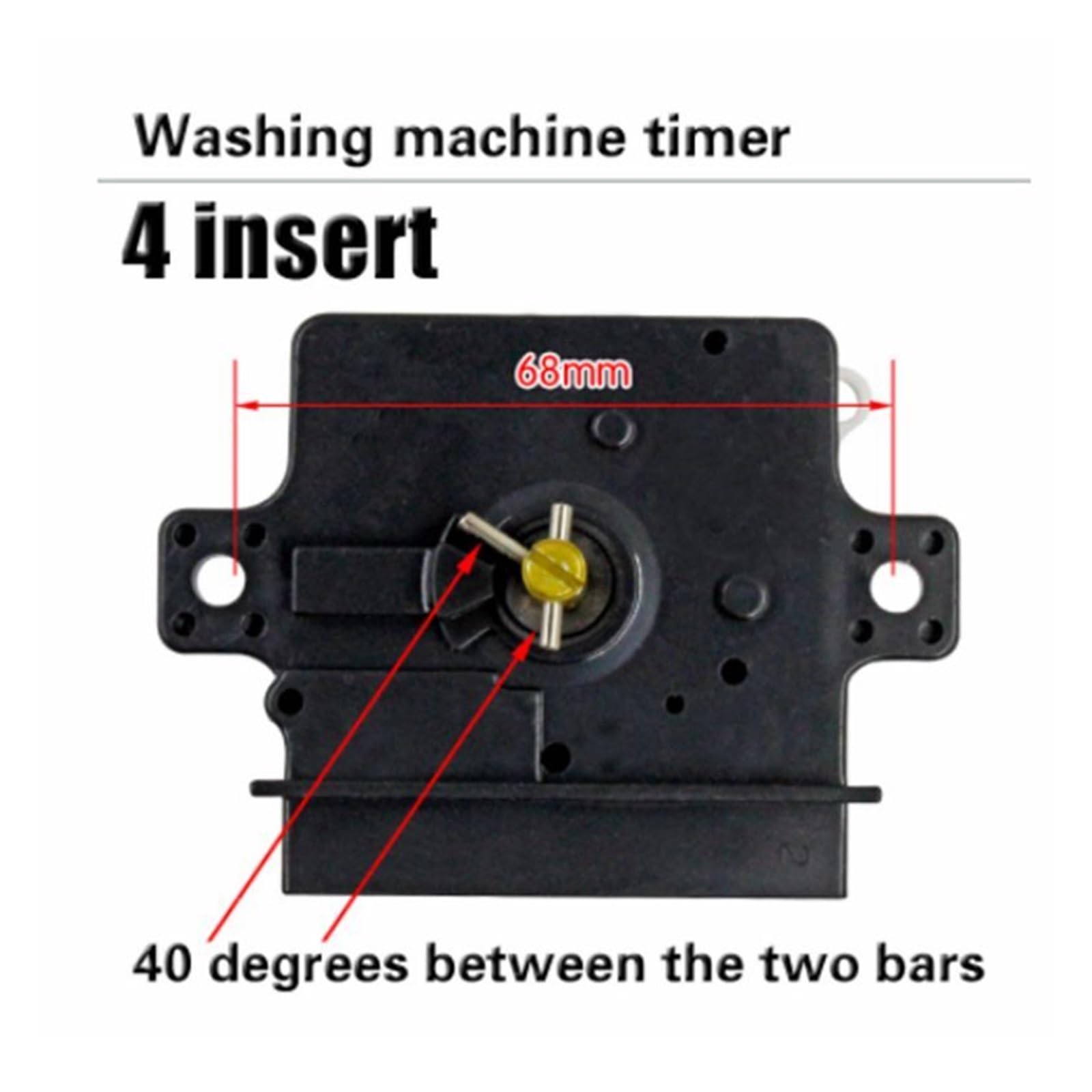 4insert 15 Minutes ,Compatible for Haier Washing Machine Timer Switch Wash Timer Semi-Automatic Double-Cylinder Washing Machine Parts