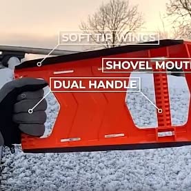 2Packs Heavy Duty Survival Shovel for Off Road,Camping,Beach,Digging Dirt, Sand, Mud & Snow,Winter Snowy Day Snow Shovel,Ice Scraper, Snow Ice Removal for SUV Truck Vehicle Car Window Windshield