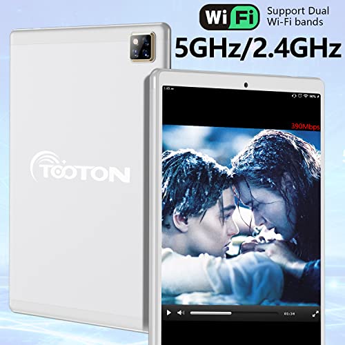2023 Android Tablet 10.1 Inch, 2 in 1 Tablets with Keyboard 64GB ROM+4GB RAM 512GB Expandable, Support 5Ghz WiFi, Bluetooth 5.0, Dual Camera 13+5MP, Quad Core Processor, IPS FHD Tablet PC