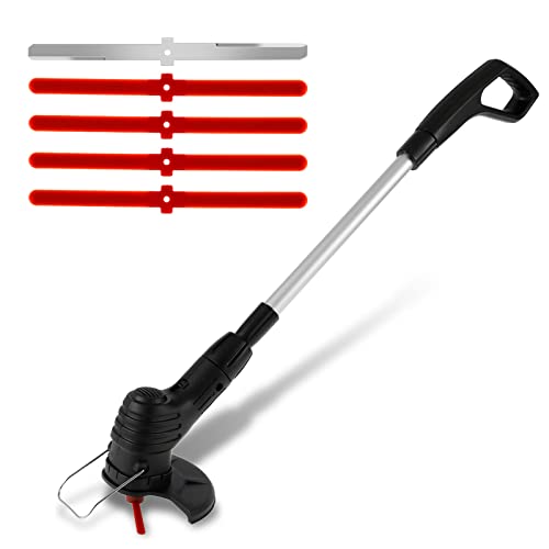 3.7V Cordless Grass Strimmer Sets with Telescopic Rod, Cordless String Trimmer Edger Lawn Tool Battery Powered 1200mAh, Lightweight Grass Trimmer Weed Eater Brush Cutter for Garden Yard