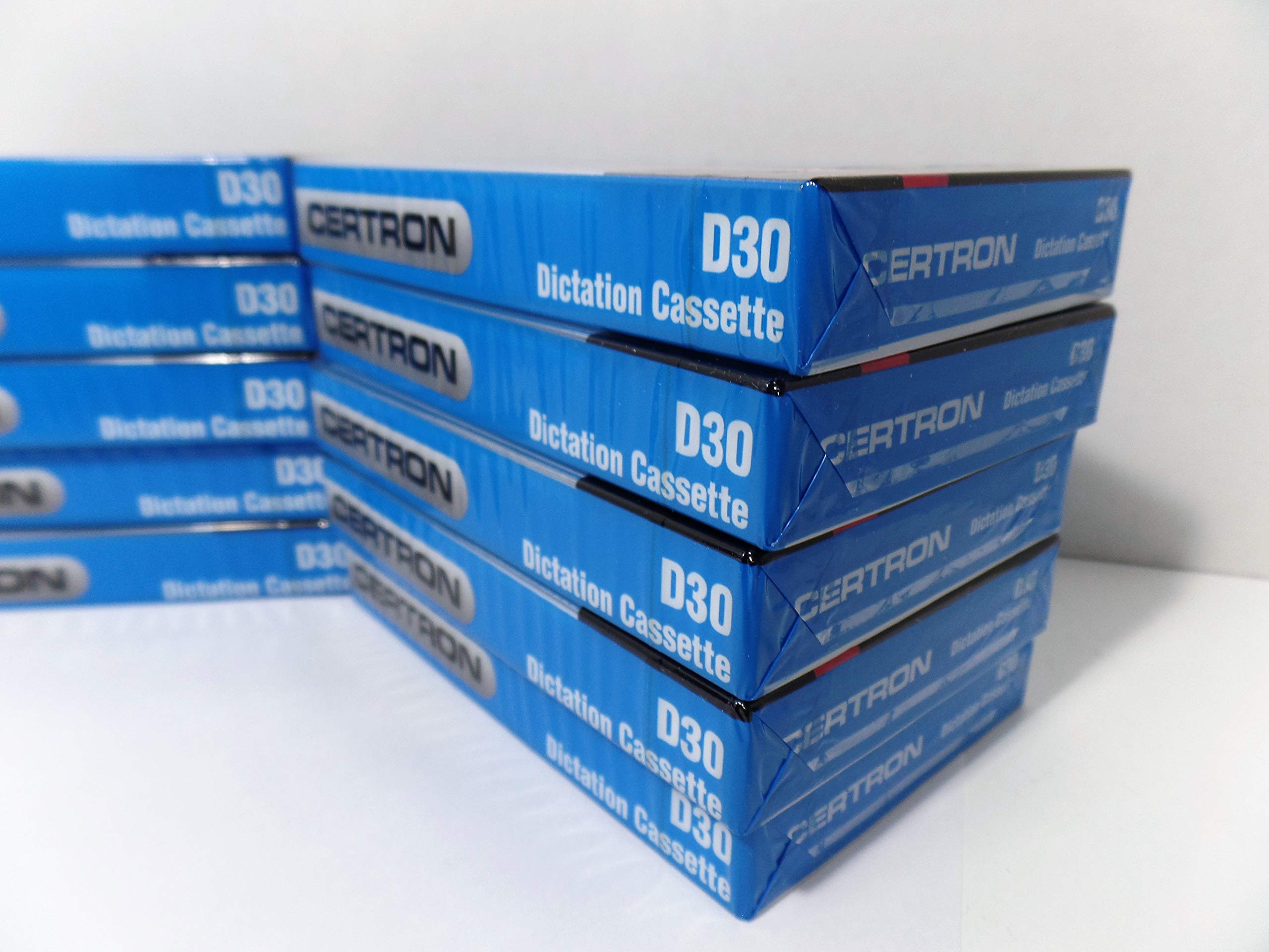 Certron Blank Recording Audio Cassette D30 Minutes - 10 Cassettes per Order