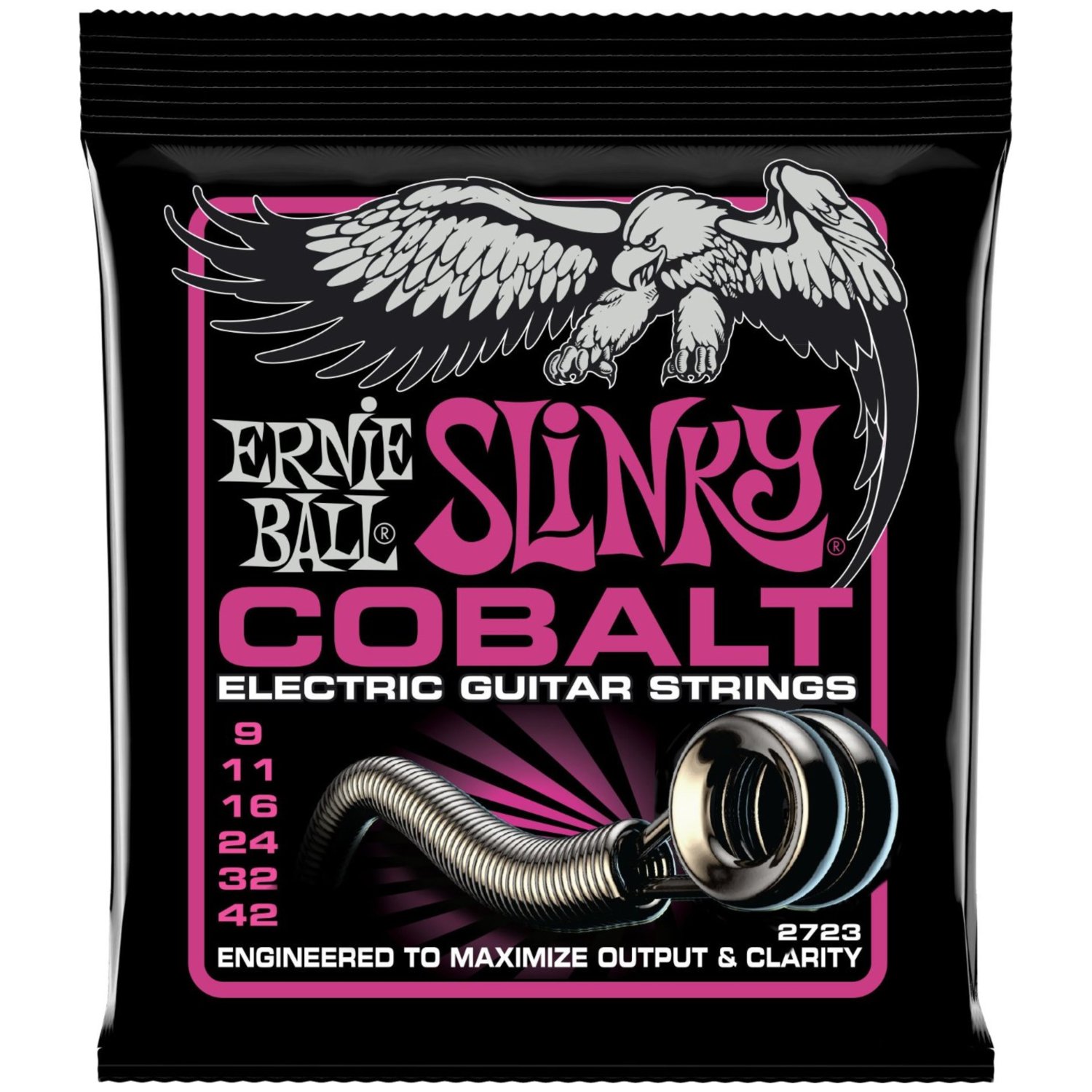 6 Sets of Ernie Ball 2723 Cobalt Super Slinky Elecric Guitar Strings