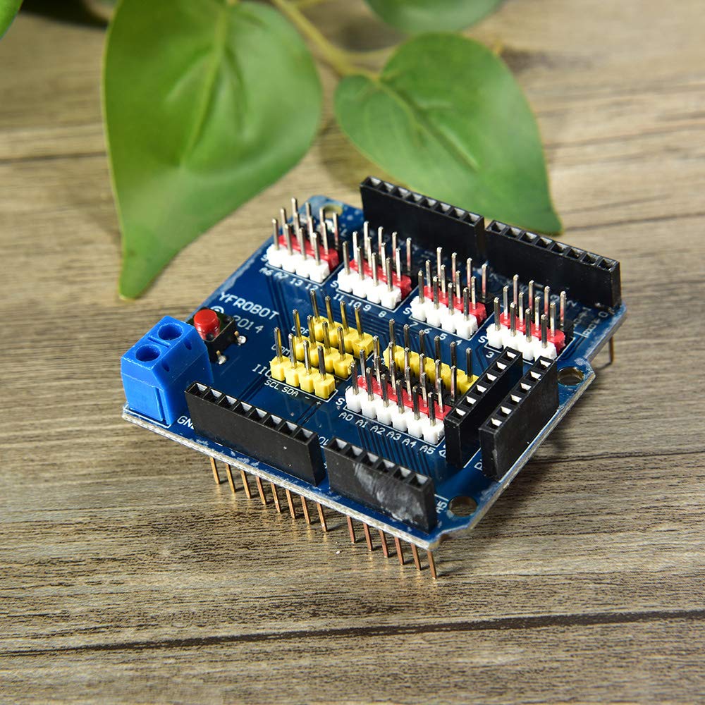 Comimark 2Pcs V5 Sensor Shield Expansion Board Shield for Arduino UNO R3 V5.0 Electric Module