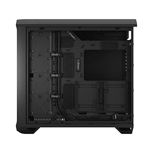 Fractal Design Torrent Black - Solid Side Panel - Open Grille for Maximum air Intake - Two 180mm PWM and Three 140mm Fans Included - Type C - ATX Airflow Mid Tower PC Gaming Case