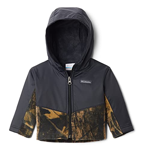 Columbia Baby Steens Mt Overlay Hoodie, Timberwolf Print/Black, 6/12