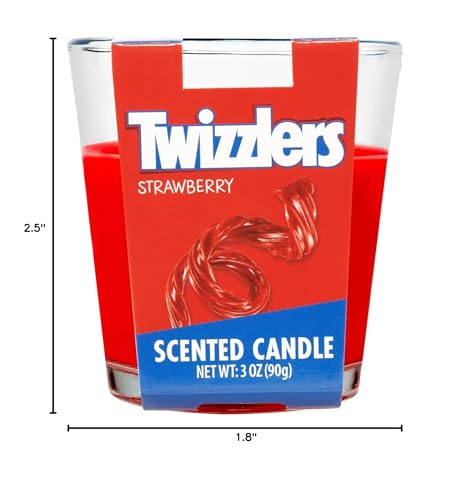 3oz Scented Candle | Strawberry Licorice Candy Candles | Red Licorice Candy
