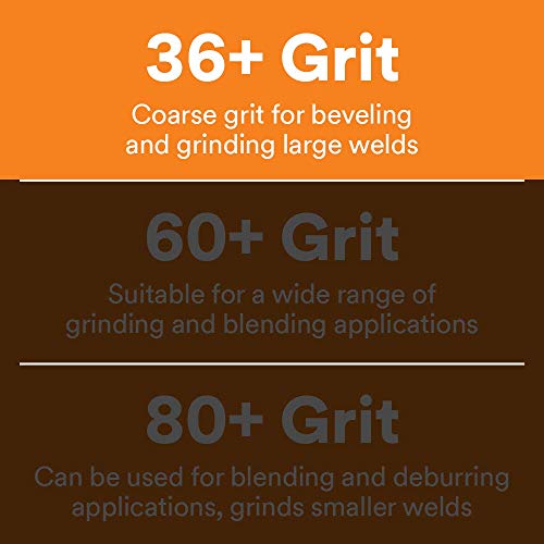 3M Cubitron II Fibre Disc 982C - 36+ Grit Metal Grinding Disc - Ceramic Precision Shaped Grain - For Angle Grinders - TN Quick Change - 4.5" diam. - Pack of 25