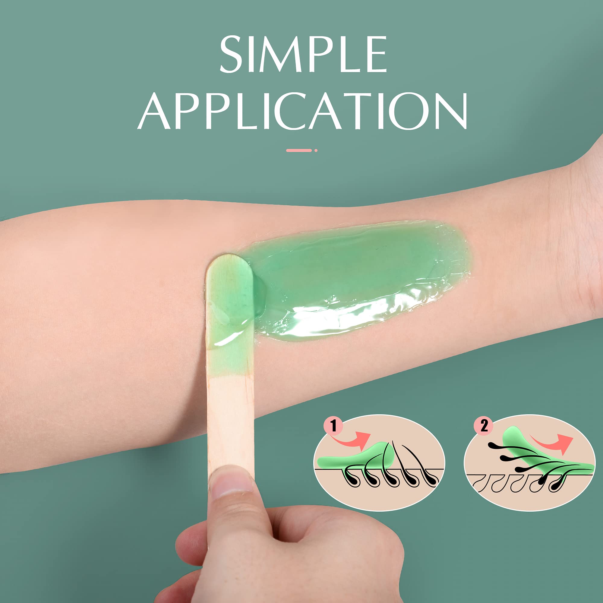 2.5lb+1lb Aloe Hard Wax Beads For Hair Removal At Home For Sensitive Skin Face Leg Eyebrow