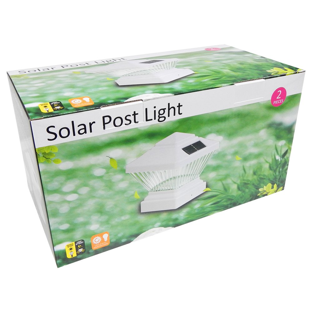 8 Pack Vintage Bronze Garden 4 x 4 Solar LED Post Deck Cap Square Fence Light Landscape Lamp Lawn PVC Vinyl Wood