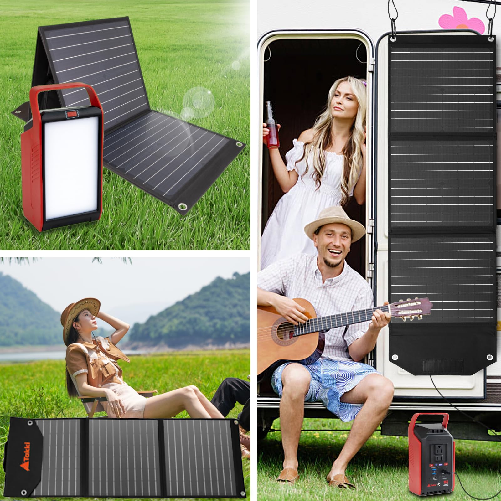 148Wh Portable Power Station with 60W Foldable Solar Panel for Camping Outdoor Emergency Laptop Gift