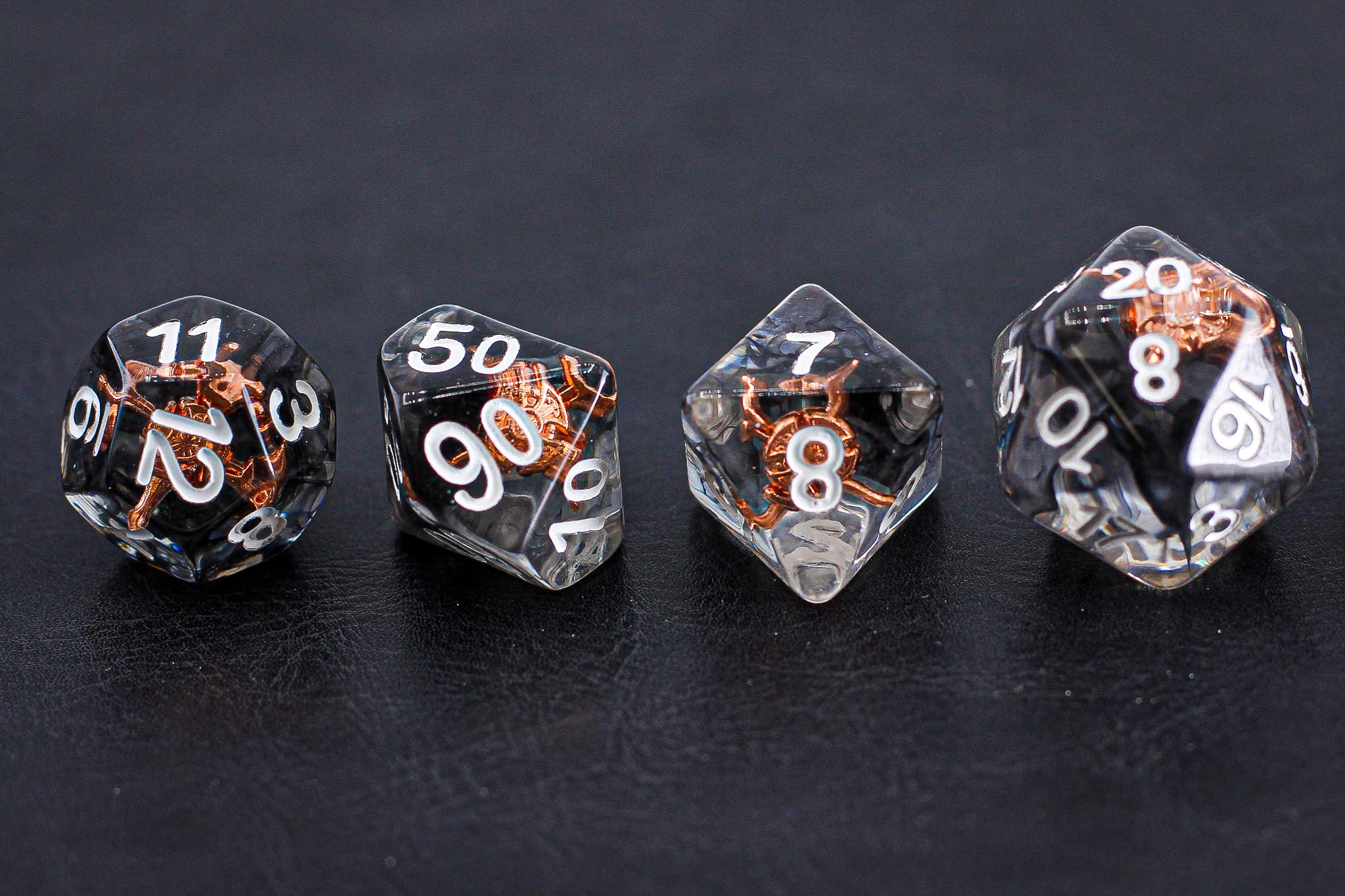 3DEGOS Black Rogue Pirate DND Dice Set for Dungeons and Dragons Gifts, D&D, D and D, Pathfinder, Accessories, D20, Polyhedral, Resin Dice, Metal, Dice Tray, Tower, Bag, Box