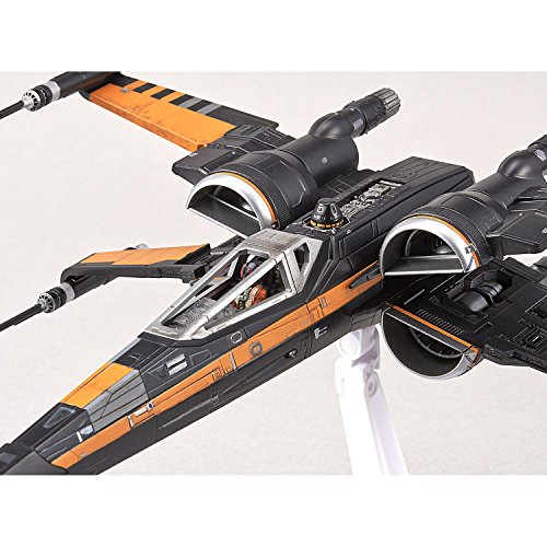 Bandai Hobby Poe's Boosted X-Wing Star Wars, Bandai Star Wars 1/72 Plastic Model Hobby Space Ship